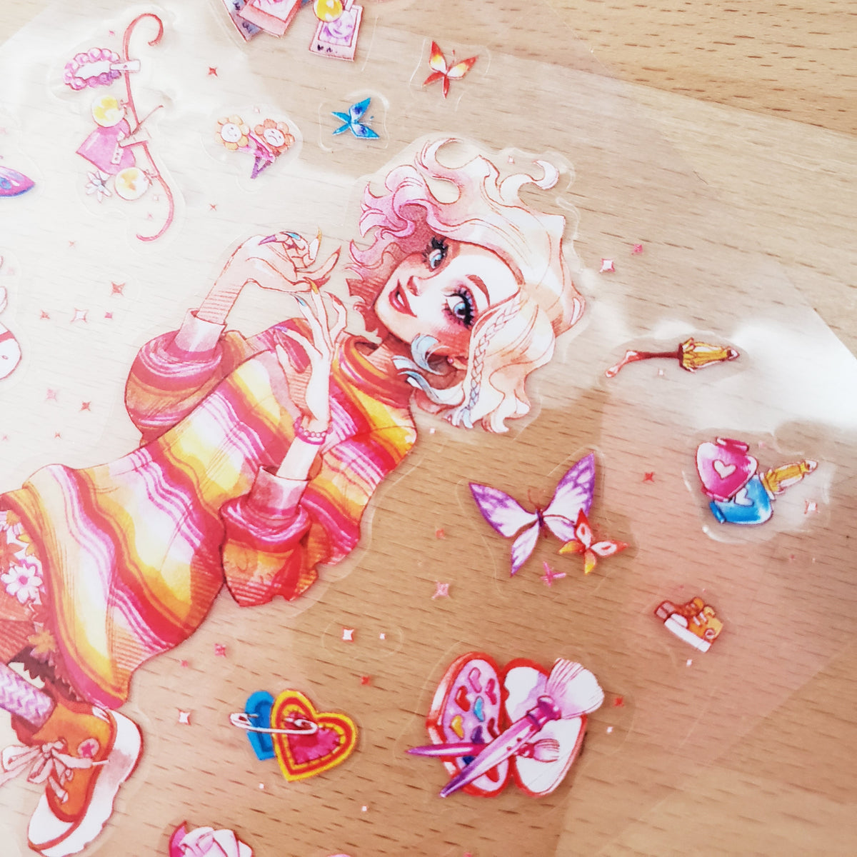 Wednesday & Enid Sticker sheets – Cosmic Spectrum Illustration