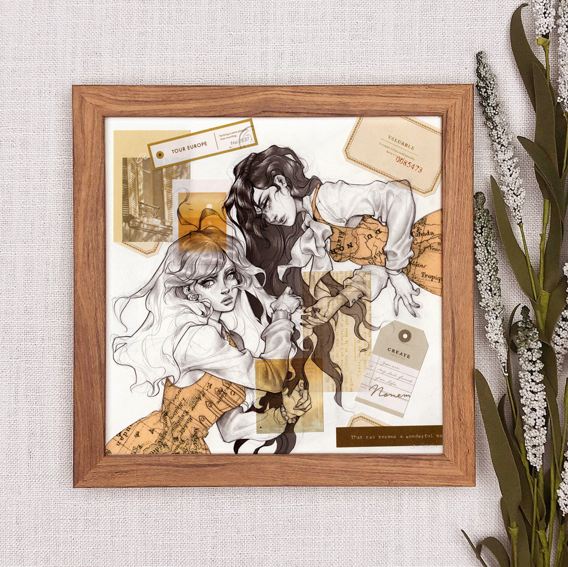 Art Print: Vintage Travels – Cosmic Spectrum Illustration